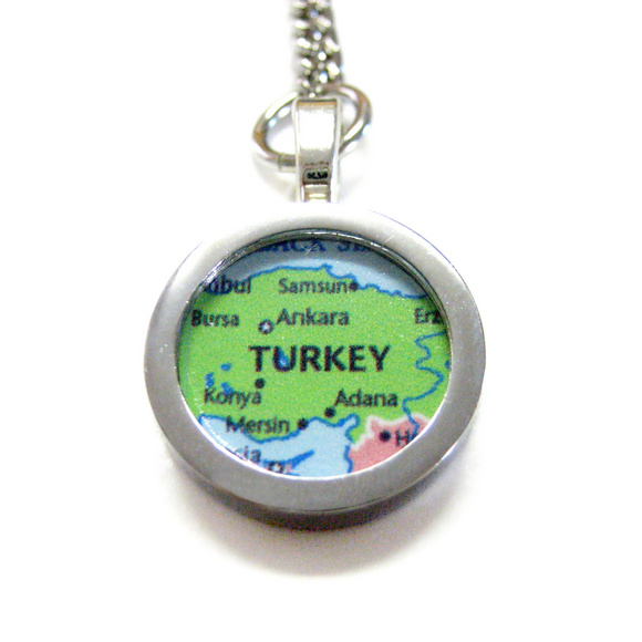Kiola Designs | Accessories | Turkey Map Keychain | Poshmark
